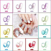 Nail Gel Polish 9D Crystal Cat Eye Magnet Nail Gel Soak Off UV Nail Art ...