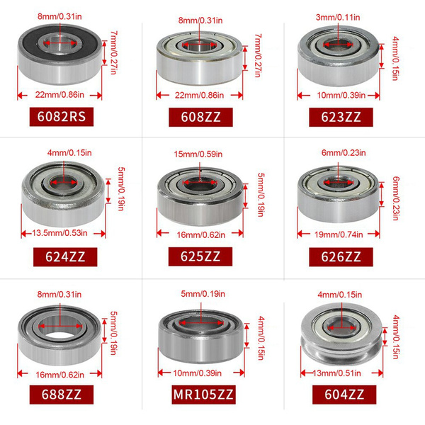 Bearings Mini Bearing Flanged Miniature Mini Deep Trough Ball Bearings ...