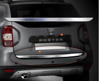Fit For Dacia Duster 2010-2017 Chrome Rear Trunk Tailgate Lid Molding ...