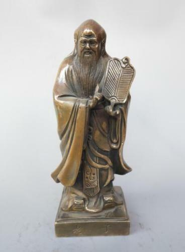 Chinese pure brass Taoist history founder laozi statue | Wish