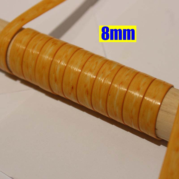 10 Meters 8mm Width PE Flat Gradient Synthetic Rattan DIY Weaving ...