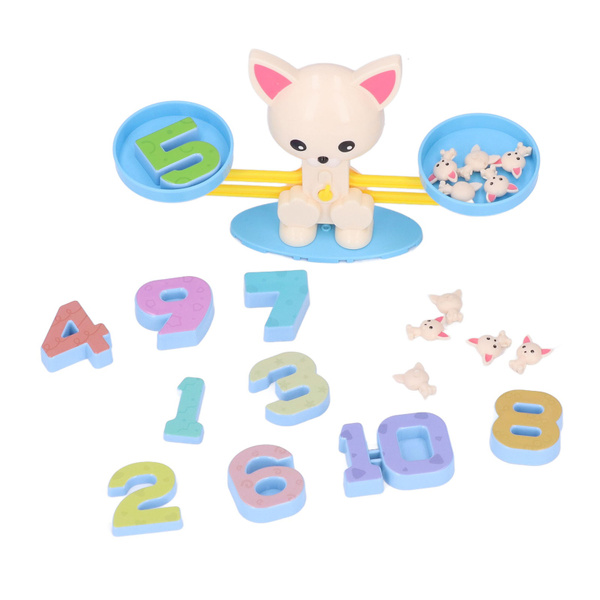 Balance Scale Cute Dog Shape Educational Math Counting Kindergarten ...