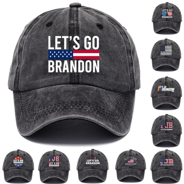 Unisex Lets Go Brandon FJB Baseball Cap for Men Women Funny Washed ...