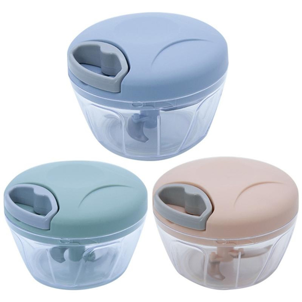 Manual Food Processor Vegetable Chopper, Portable Hand Pull String ...