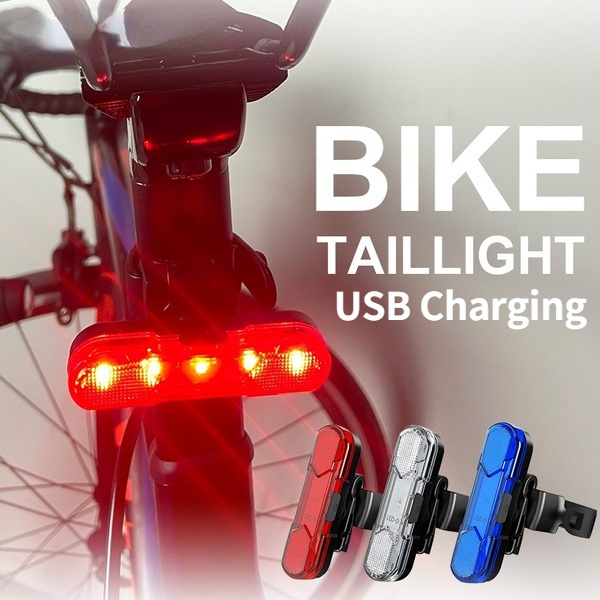 USB Rechargeable Cycling Taillight Bike Rear Light for Night Bicycle ...