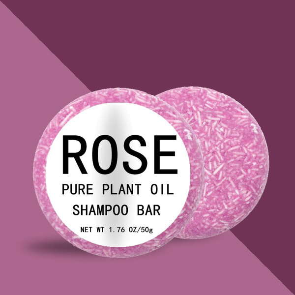 Rose shampoo soap 50g Natural Organic Hair Shampoo Bar,Repair Dry ...
