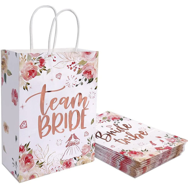 5pcs Team Bride Gift Bags Bachelorette Party Decorations Bridesmaids ...