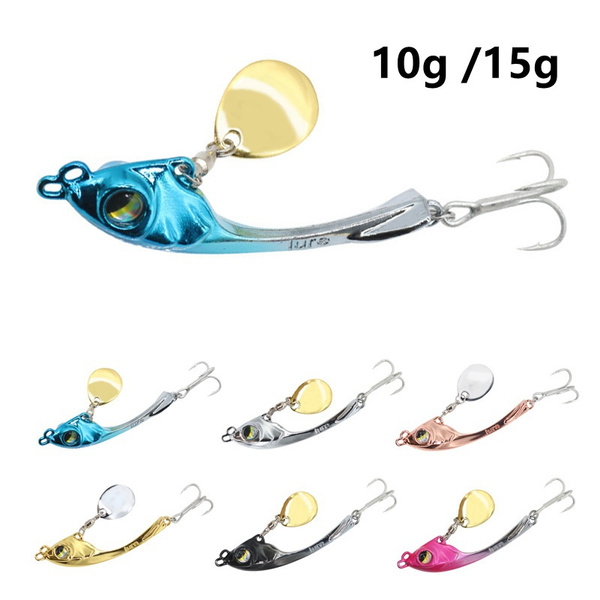 New Design Fishing Lure VIB Bait with Spinner Spoon Crescent Moon Shape ...