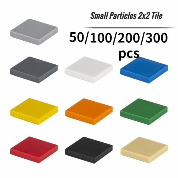 Flat Tile 2x2 DIY Building Block Bricks for Kids Compatible All Brands ...