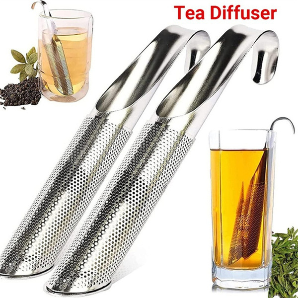 1 Pcs Stainless Steel Tea Diffuser, Tea Stick Strainer, Hook Handle Tea ...