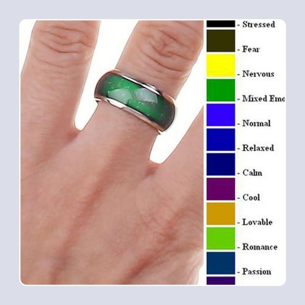 Temperature Control Color Changing Ring Unisex Creative Temperature ...
