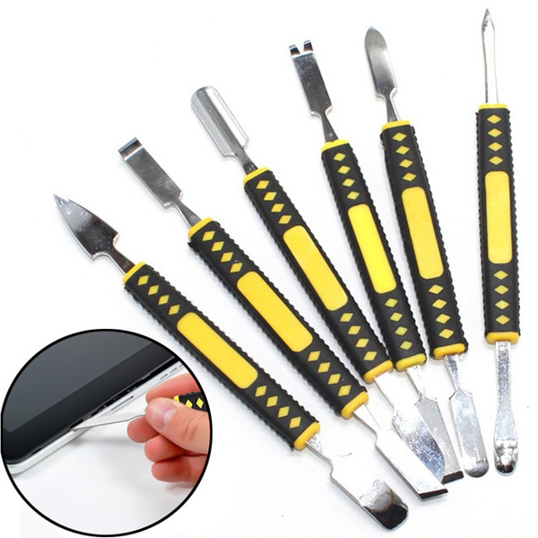 6-piece Metal Crowbar Set Watches Glasses Mobile Phone Disassemble Kit ...