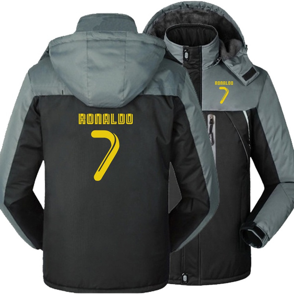 Winter Coat Cristiano Ronaldo CR7 Logo Men Outdoor Cold-Proof ...