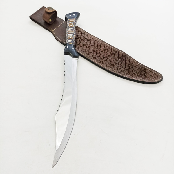 Stainless Steel Custom Machete Knife,Bearded Axe With Leather Sheath ...