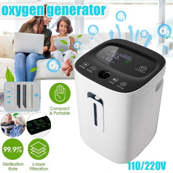 Portable Oxygen Machine 1-6L/min Home Oxygen Concentrator Generator ...