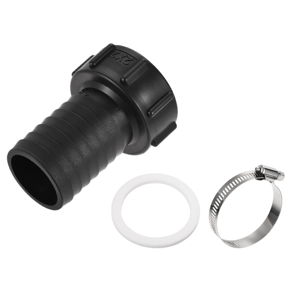 IBC Tank Hose Adapter 60mm Coarse Thread to 50mm Barbed Hose Connector ...