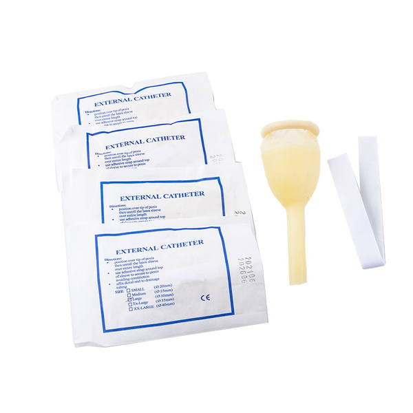 5pcs Male External Catheter Disposable Urine Collector Latex Urine Bag ...