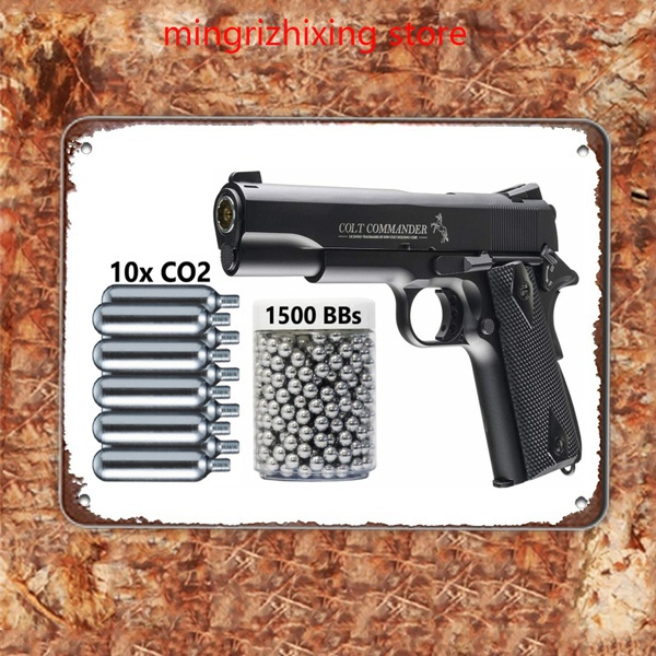 Umarex Colt Commander - Full Metal 1911 Blowback CO2 .177 Cal BB Pistol ...