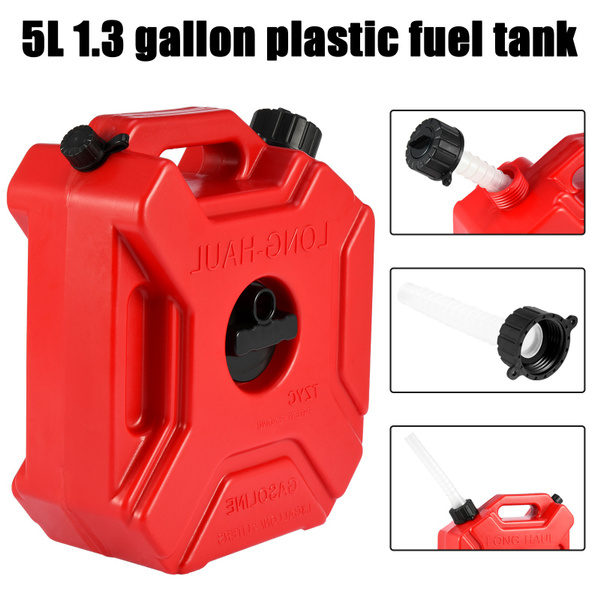 1.3 Gallon Plastic Portable Fuel Pack Spare Container, Off Road ATV ...