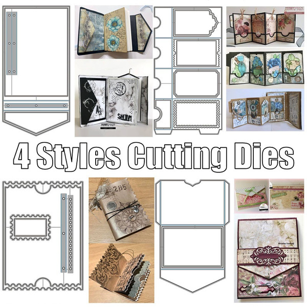 Newest Envelope Activity Book Page Metal Cutting Dies Cut Die Card ...