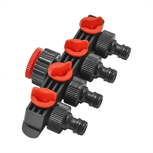 Home Garden Hose Pipe Splitter Plastic Drip Irrigation Water Connector ...