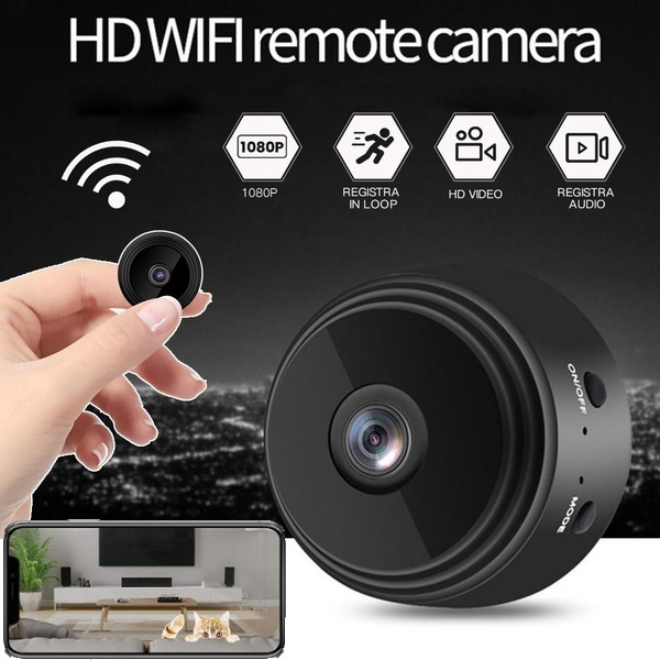 Mini Wireless Hidden Camera, 1080P HD WiFi Camera With Night Vision ...