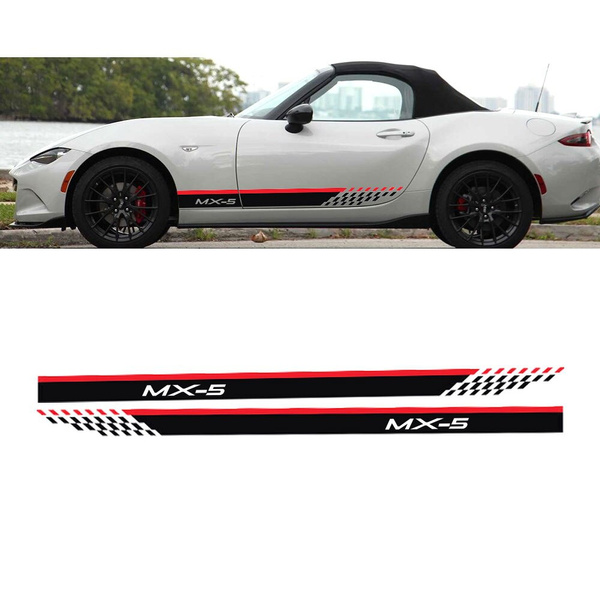 Car Side Skirt Stickers DIY Auto Vinyl Wrap Racing Decals Decoration ...