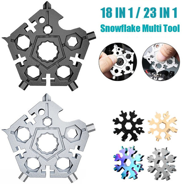 Portable Mini Snowflake Multi Pocket Tool Spanner Octagon Pentagonal ...