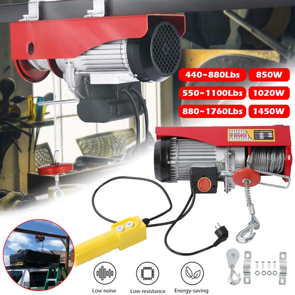 Electric Cable Winch Lift Overhead Hoist Zinc-Plated Steel Wire Hoist ...