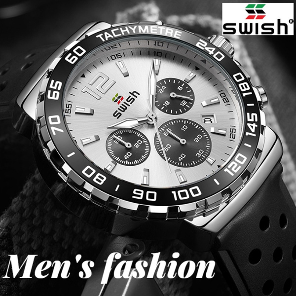 SWISH Chronograph Sports Watches Men Luxury Brand Quartz Wristwatches ...