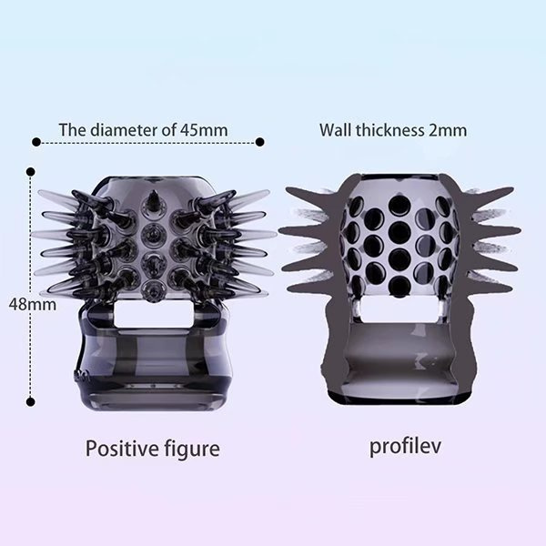 Penis Extender Sleeve Reusable Dick Sleeve Silicone Penis Glans Cover ...