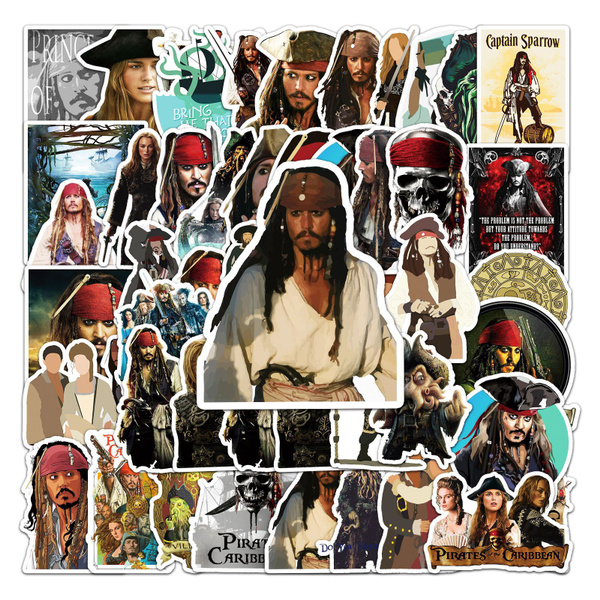 Pirates of the Caribbean graffiti stickers personalized movie stickers ...