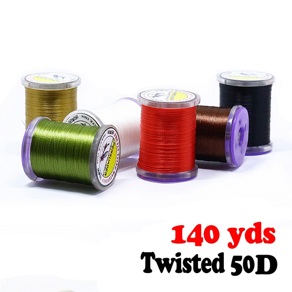 Fishing 140yards/spool 50D twisted fly tying thread with higher ...