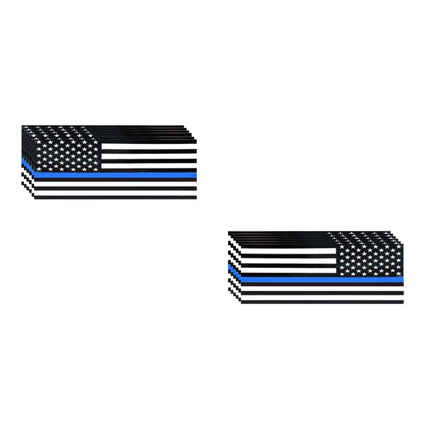 3M Officer Sticker Laptop, 10-Pack Weatherproof American Police Vinyl ...