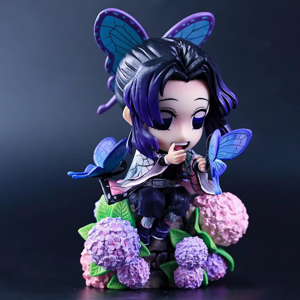 16cm Anime Demon Slayer Kochou Shinobu Action Figure PVC Kimetsu No ...