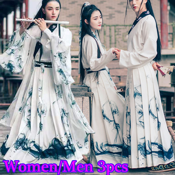 Japanese Embroidery Women Men Samurai Costume Cosplay Retro Hanfu New ...