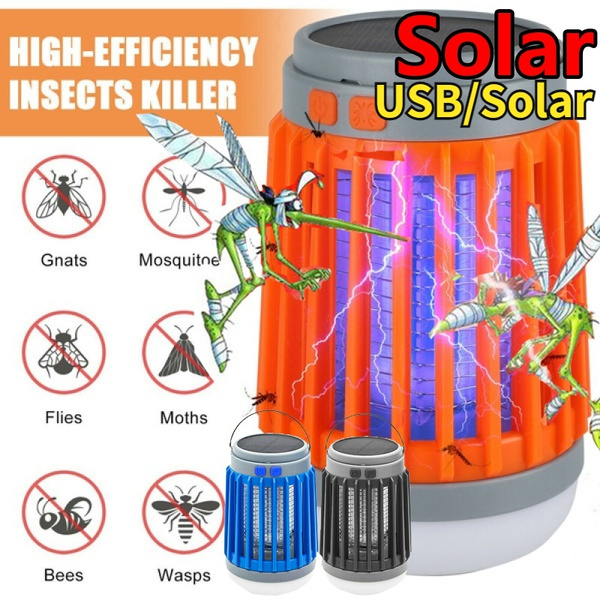 New Solar Mosquito Repellent Lamp Household Waterproof 5V USB Charging ...