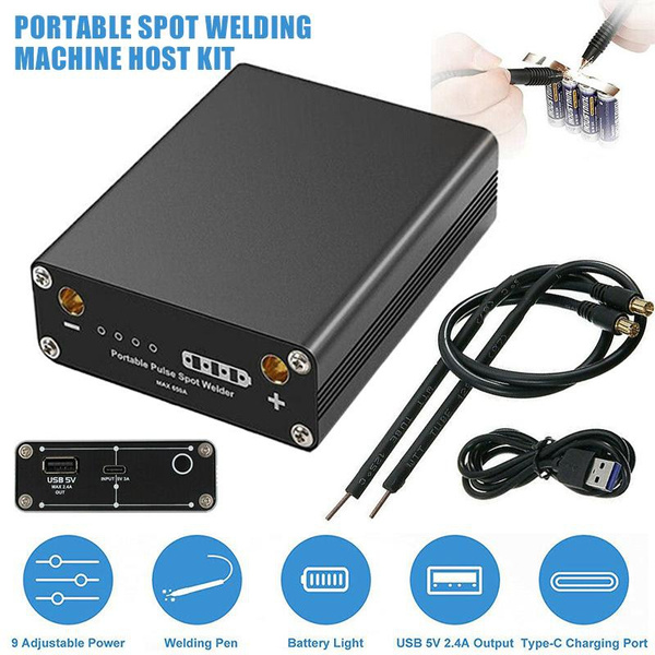 New Useful 1Set Portable 9 Gears DIY Mini Spot Welding Machine Spot ...