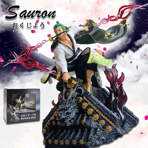 22cm Anime One Piece Samurai Ryuma Roronoa Zoro Action Figure Roof ...