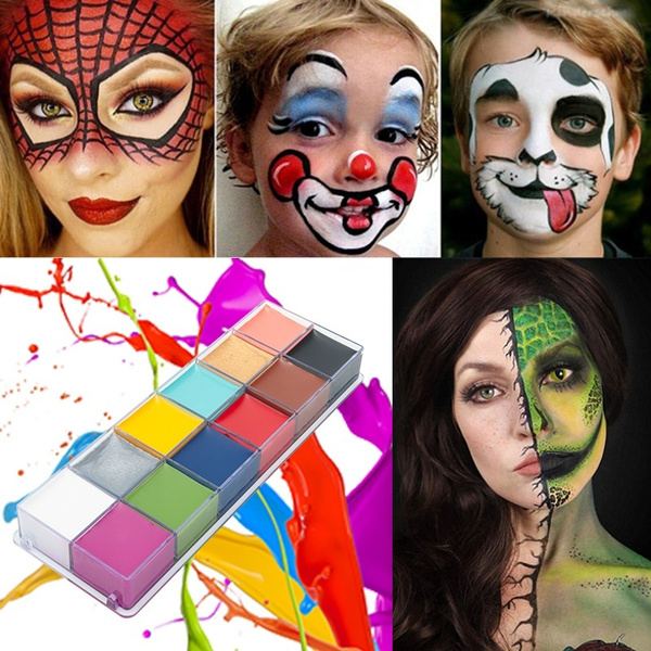 12-in-1 Drama Oil Painting Hand-painted Body Painting Opera Halloween ...