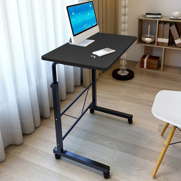 Simple Sofa Side Table Lift Mobile Wheeled Mini Computer Desk Simple ...