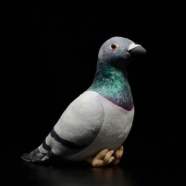 Simulation Cute Grey Pigeons Plush Toy White Rock Pigeon Dolls Peace ...
