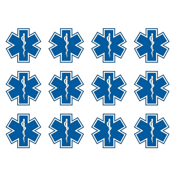 Star of Life EMS Emergency Response Car Sticker And Decal for Windows ...