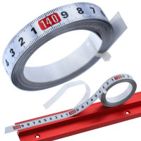 Stainless Steel Miter Track Tape Measure Self Adhesive Metric Scale ...