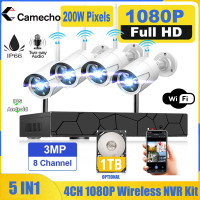 CAMECHO 8CH FHD 1080P AI Human Detected 2K 3.0MP Wireless Security ...