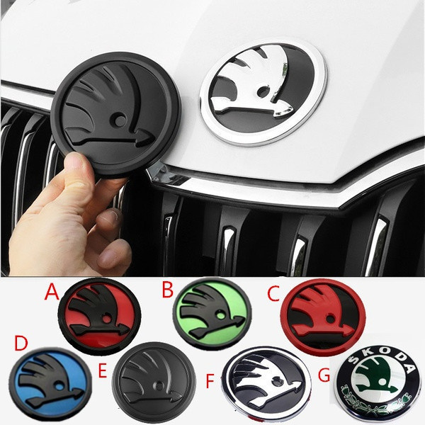 High quality Skoda 90mm/80mm logo badge for FABIA OCTAVIA RAPID ...