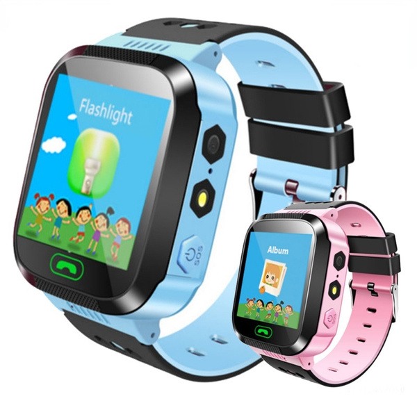 Q02 Children Smart Watch Camera Lighting Touch Screen SOS Call LBS ...