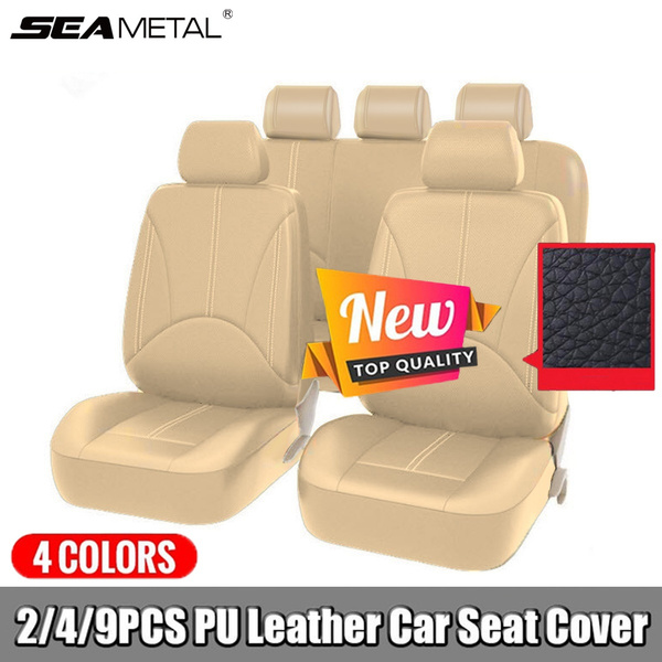 5d Pu Leather Universal Breathable Car Seat Cushion Cover Seat Cushion
