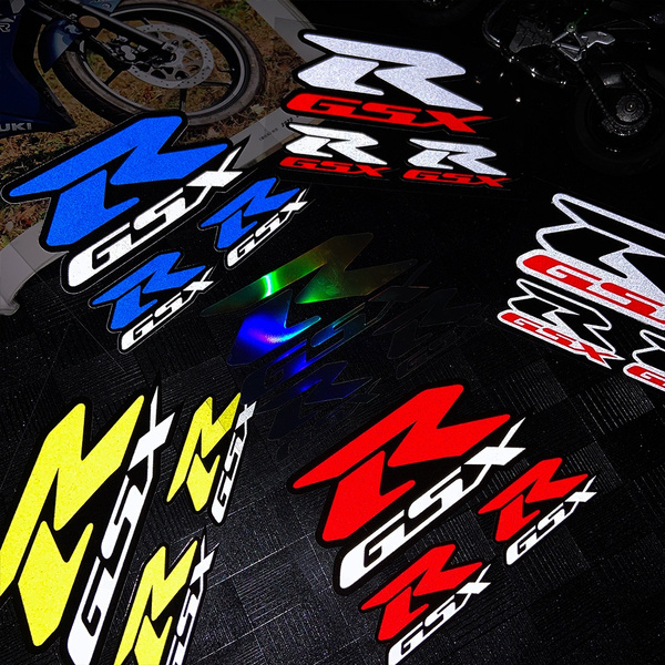 Reflective Motorcycle Sticker Decals GSXR GSX R Mask For GSXR 600 750 ...