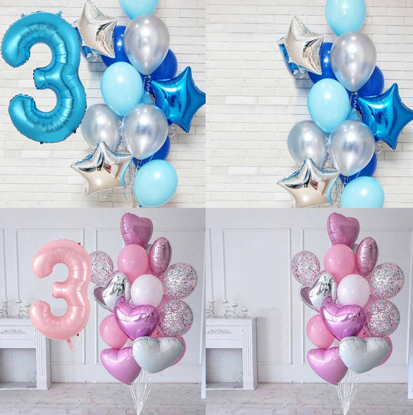 12 pieces/batch for boys and girls birthday balloons with 40-inch ...